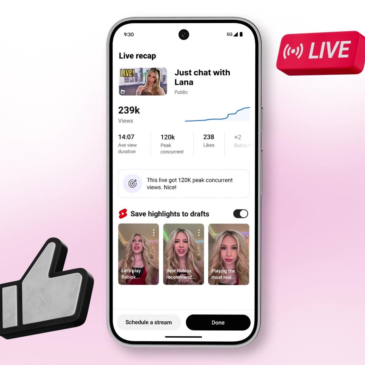 YouTube drops biggest livestream overhaul with AI highlights + dual ...