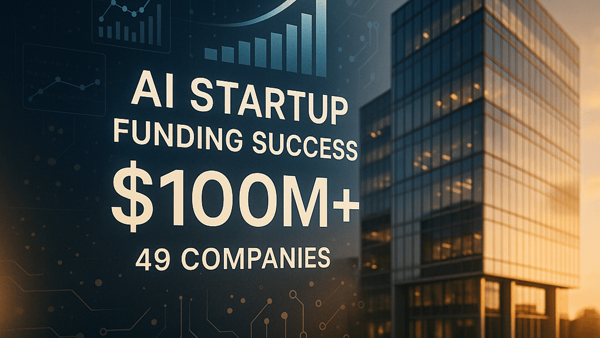 49 US AI startups raised $100M+ in 2025, matching 2024's record year ...