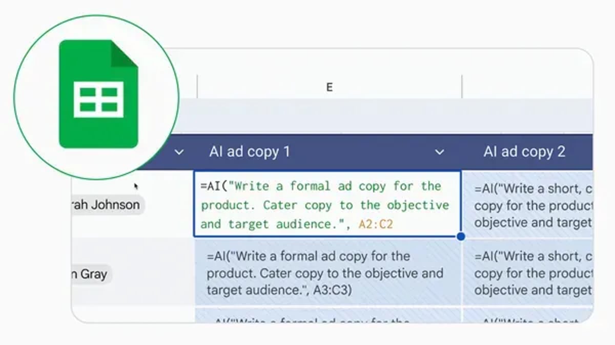 Google Sheets Gets Native AI Function for Instant Data Processing | The ...